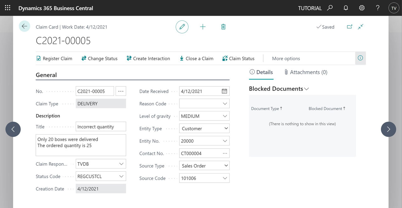Complaints and Non-Conformities in Business Central